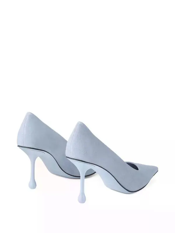 JIMMY CHOO 80mm Ixia Pointed-toe Pumps - Blue
