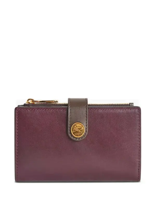Etro Leather Strap Wallet - Red