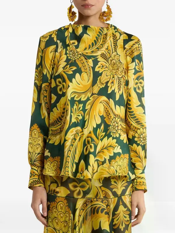 Etro Flower-bee Motif Blouse