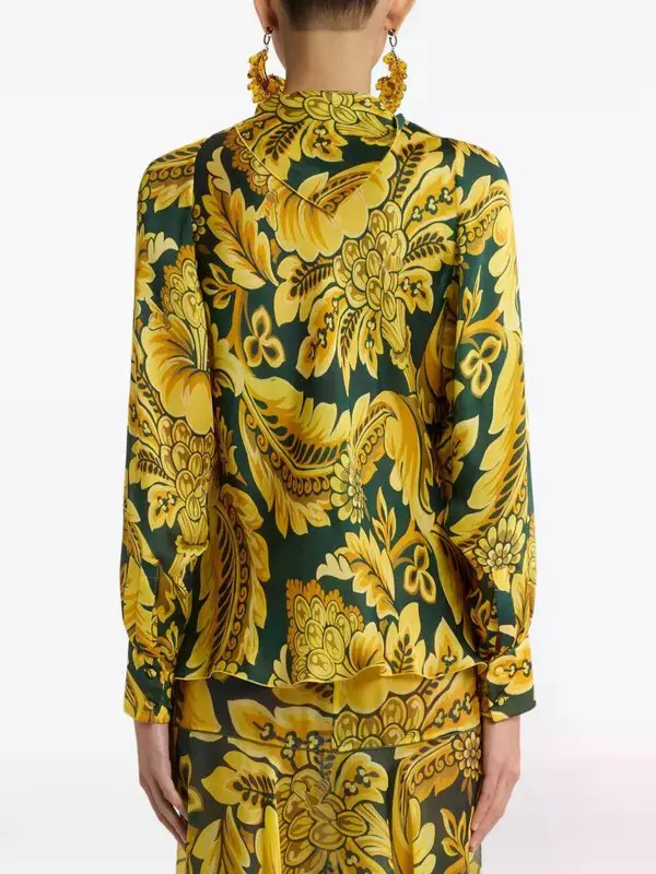 Etro Flower-bee Motif Blouse