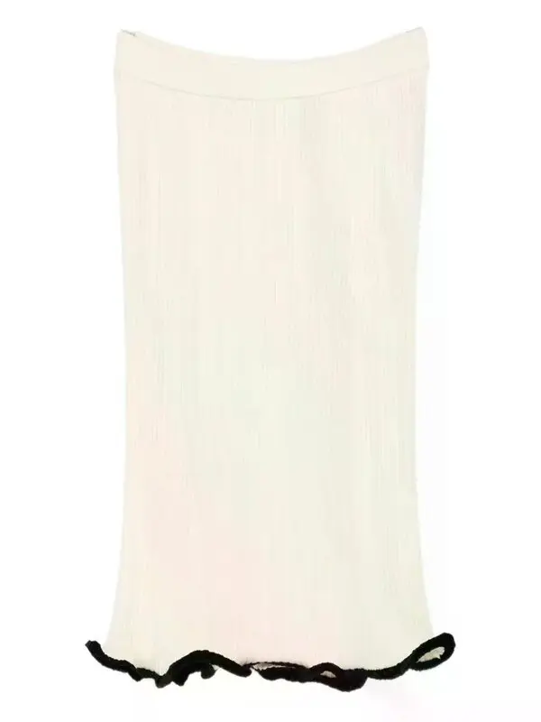 JIL SANDER Asymmetric Midi Skirt - Neutrals