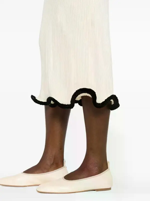 JIL SANDER Asymmetric Midi Skirt - Neutrals