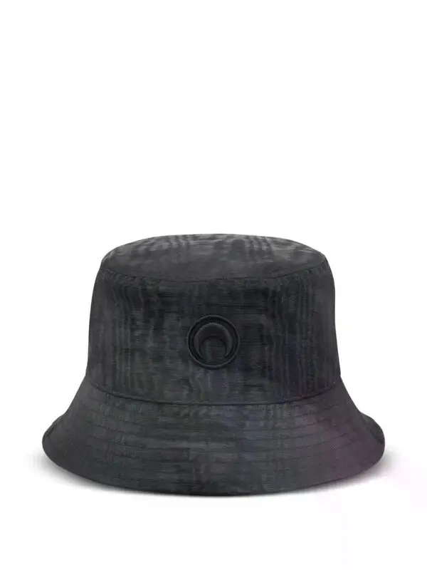 MARINE SERRE Moiré Bucket Hat - Black