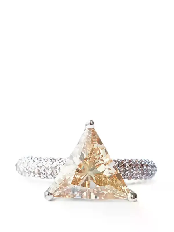IZABEL DISPLAY Mega Triangle Ring - Silver