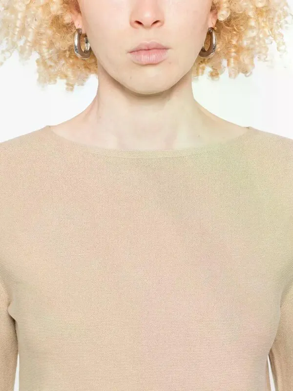 Marc O'polo Boat-neck Long-sleeve Top - Neutrals