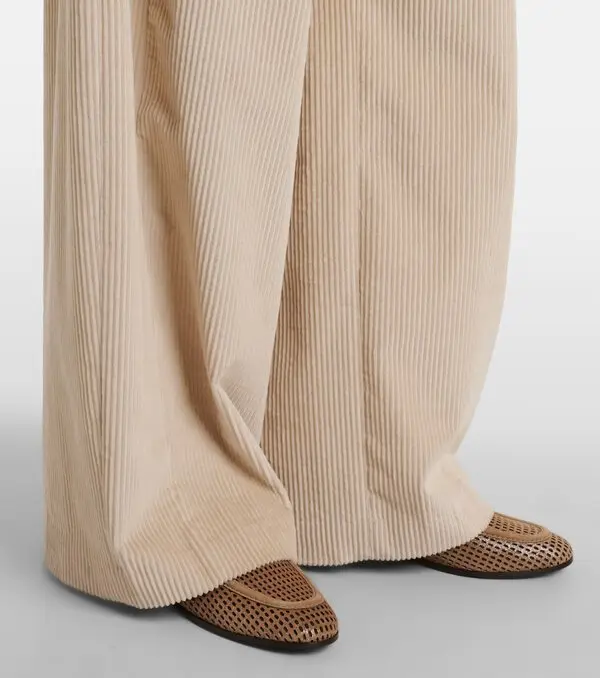 Brunello Cucinelli Cotton Corduroy Pants - White