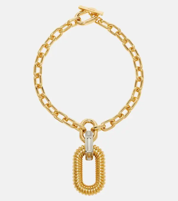 Rabanne Link Xl Pendant Necklace - Gold