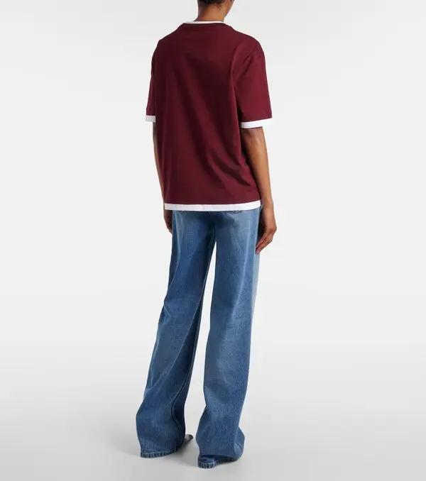 Prada Layered Cotton Jersey T-shirt