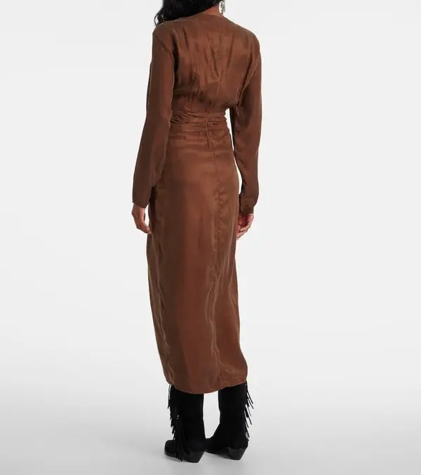 MARANT ETOILE Draped Midi Dress