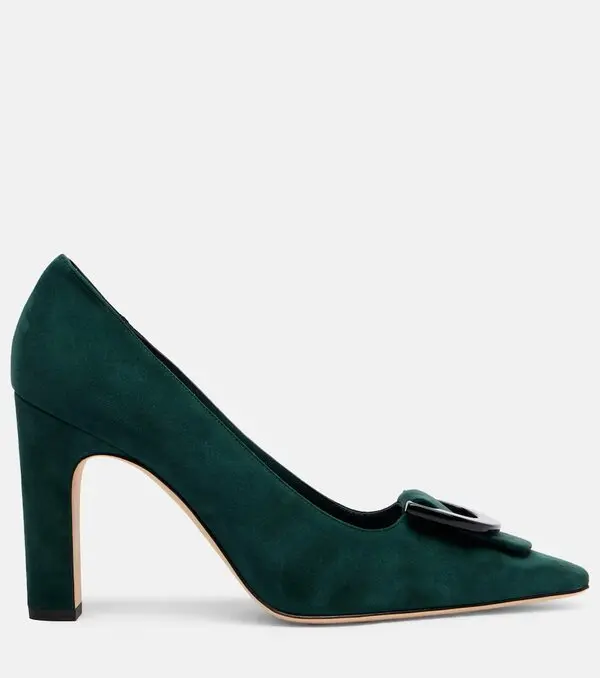Manolo Blahnik Beti 105 Suede Pumps
