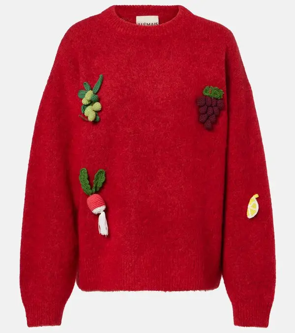 ALEMAIS Alémais Fruitto Alpaca-blend Sweater - Red
