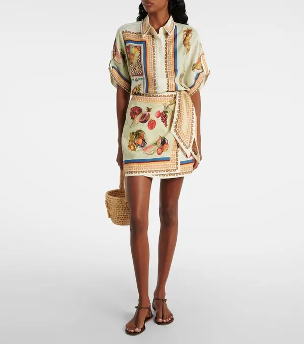 ALEMAIS Alémais Mercado Printed Linen Shirt - Multicoloured