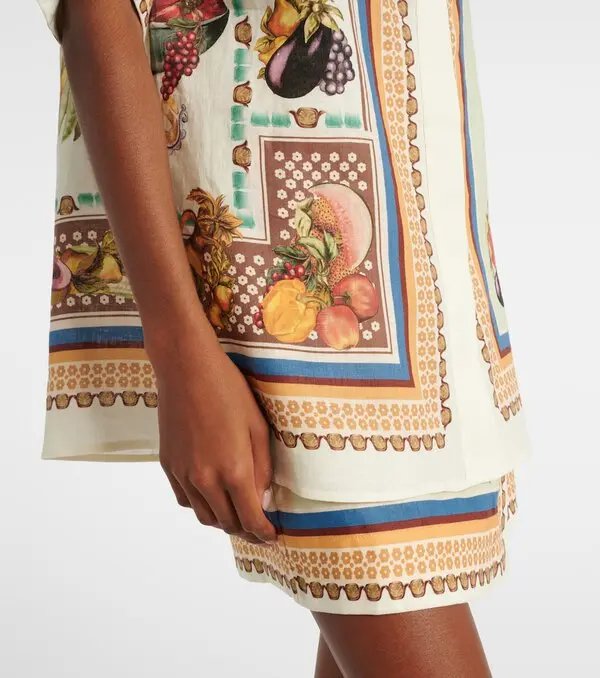 ALEMAIS Alémais Mercado Printed Linen Shirt - Multicoloured