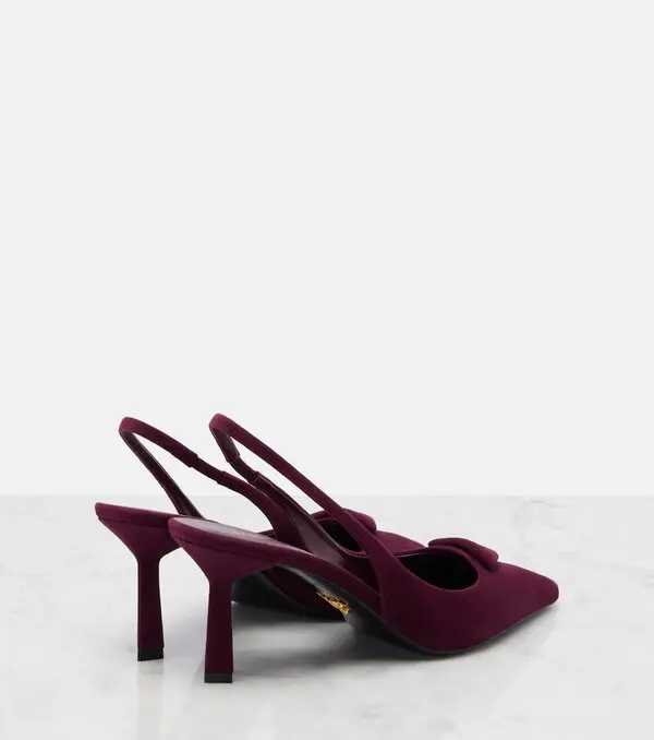 Prada 75 Suede Slingback Pumps