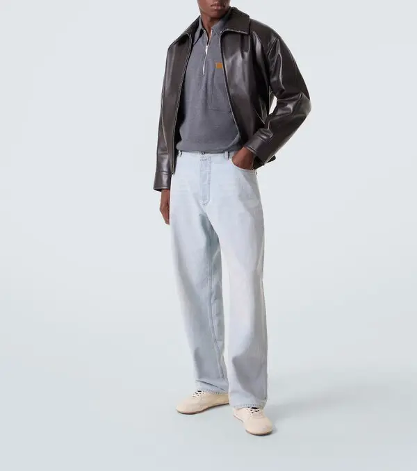 Bottega Veneta Intrecciato Leather Bomber Jacket