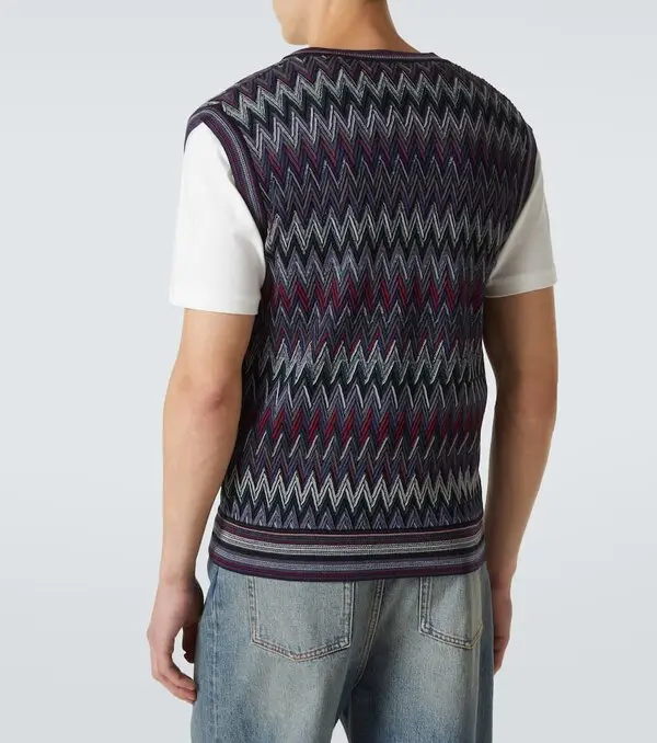 Missoni Zigzag Wool Sweater Vest - Multicoloured