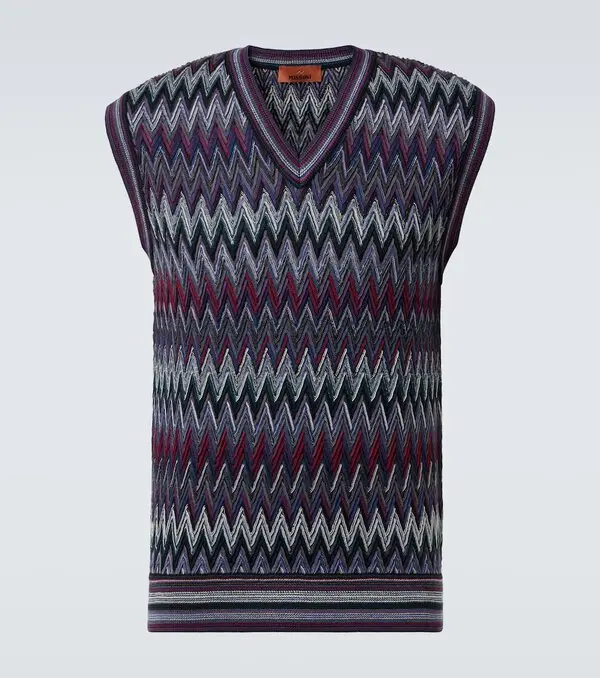 Missoni Zigzag Wool Sweater Vest