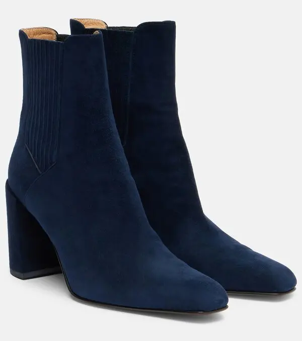 Gabriela Hearst Luke Suede Ankle Boots - Blue