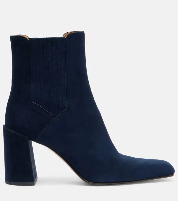 Gabriela Hearst Luke Suede Ankle Boots - Blue