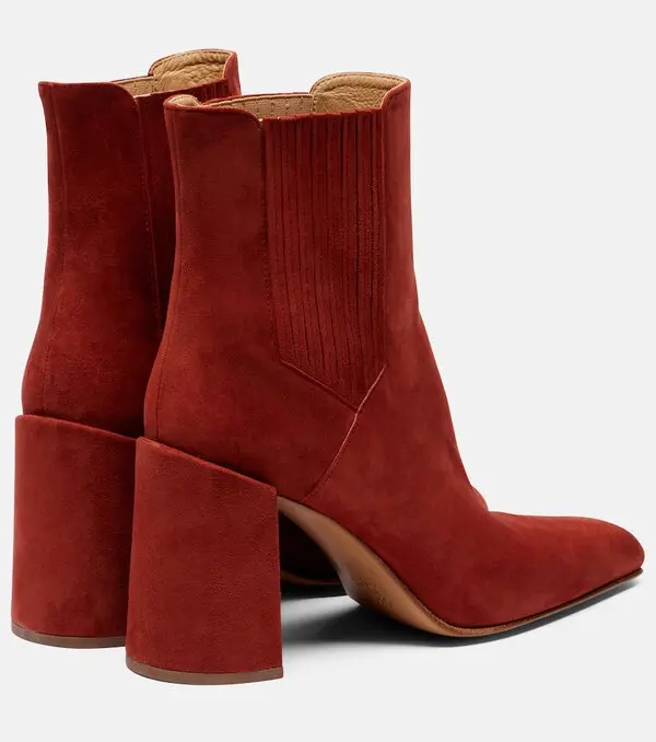 Gabriela Hearst Luke Suede Ankle Boots - Red