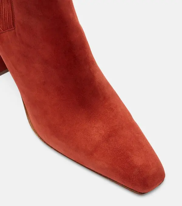 Gabriela Hearst Luke Suede Ankle Boots - Red