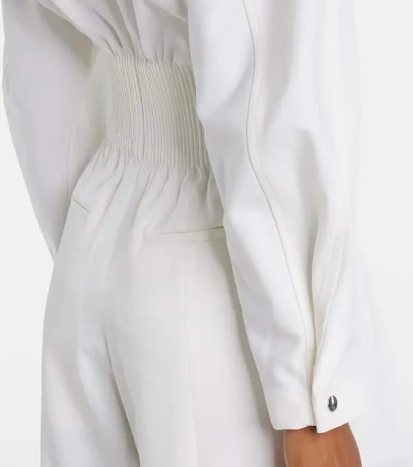 Victoria Beckham Tab Detail Wool-blend Jumpsuit