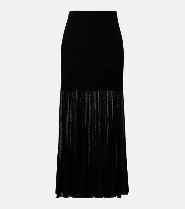 Isabel Marant Étoile Ezra Pleated Semi-sheer Crêpe Skirt