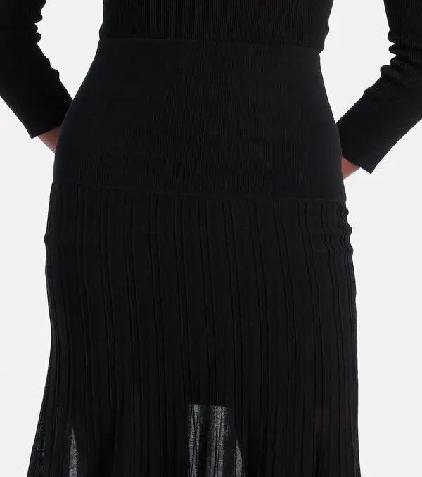 Isabel Marant Étoile Ezra Pleated Semi-sheer Crêpe Skirt