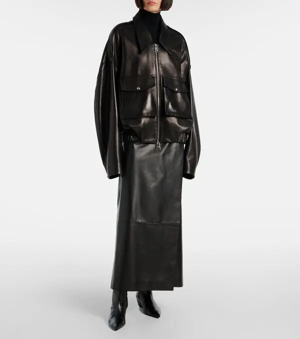 Khaite Sybil 40 Leather Knee-high Boots