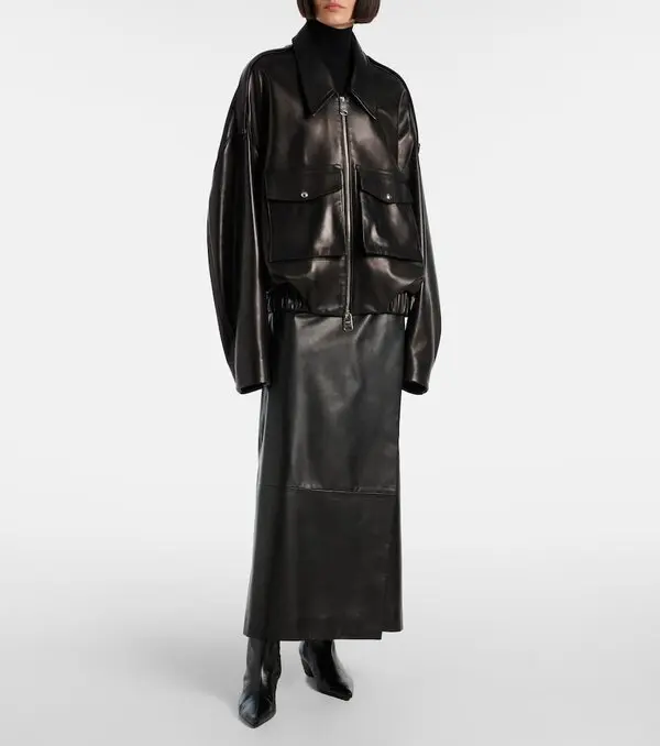 Khaite Sybil 40 Leather Knee-high Boots