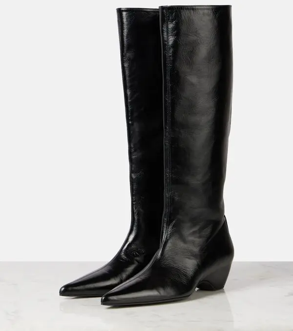 Khaite Sybil 40 Leather Knee-high Boots