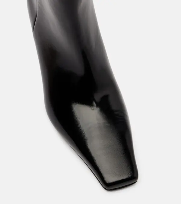 Proenza Schouler Leather Square Toe Knee-high Boots - Black