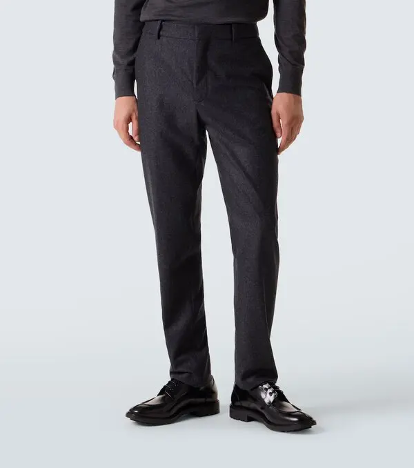 TOD'S Straight Virgin Wool Trousers