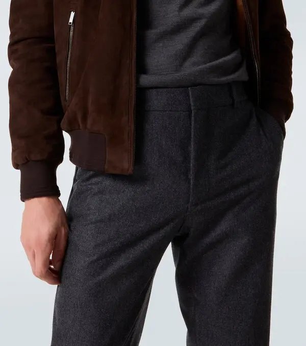 TOD'S Straight Virgin Wool Trousers