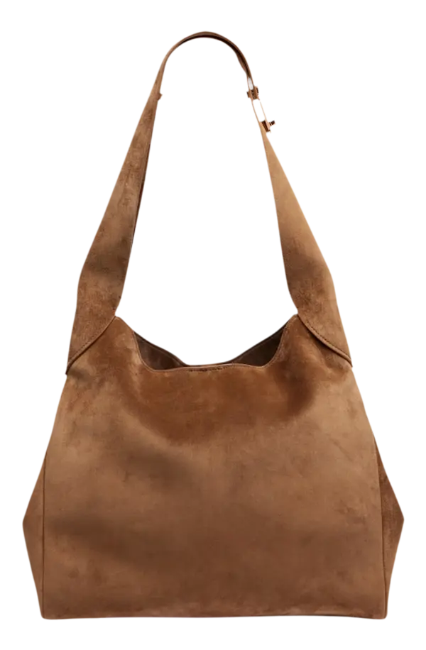 Gabriela Hearst Small Suede Tote Bag - Brown