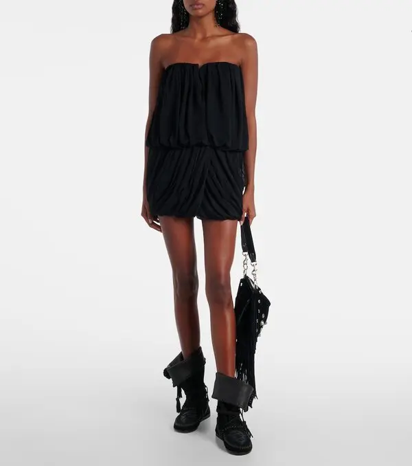 Isabel Marant Étoile Ambrine Gathered Skirt - Black