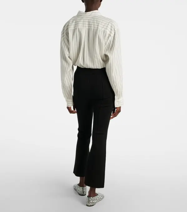 Proenza Schouler Shaila Flared Trousers - Black