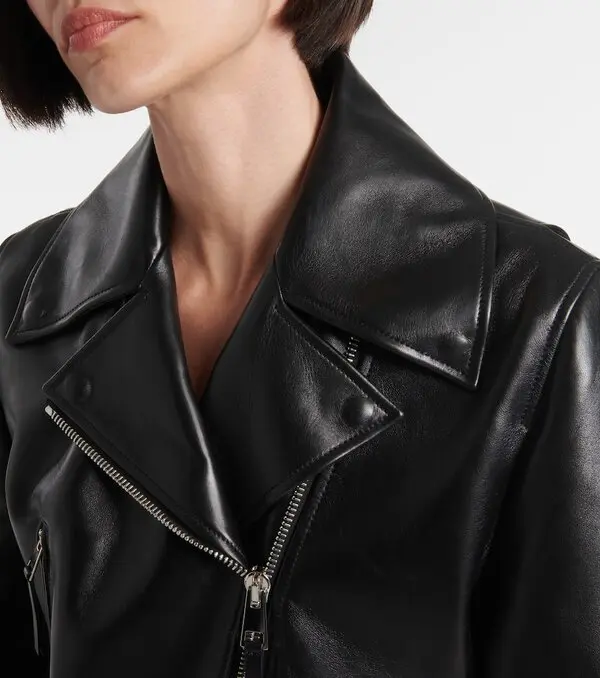 Givenchy Cocoon Cropped Leather Biker Jacket