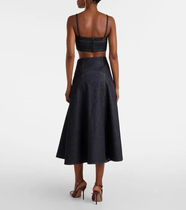 Jacquemus Bisou De-nîmes Denim Bra Top