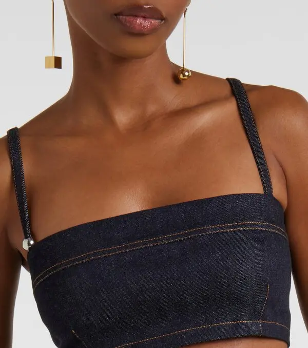 Jacquemus Bisou De-nîmes Denim Bra Top