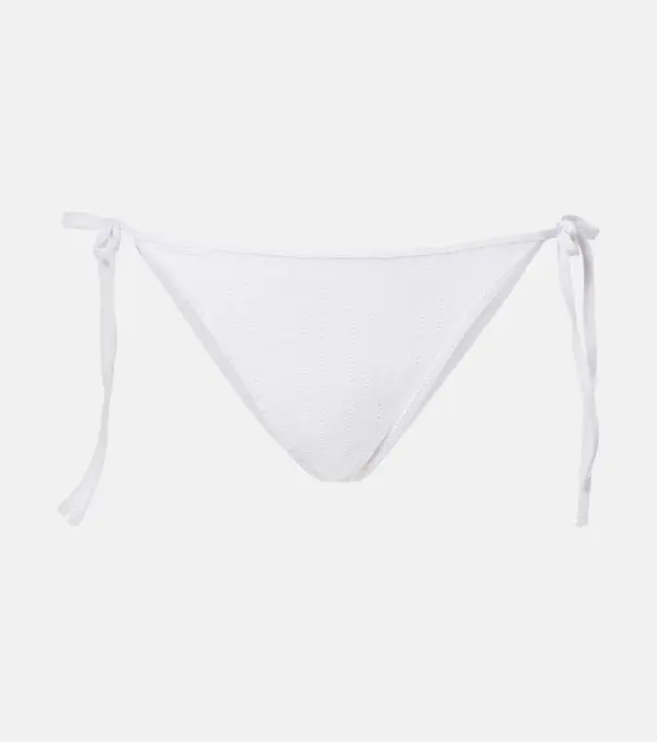 TOTEME Monogram Jersey Bikini Bottoms - White