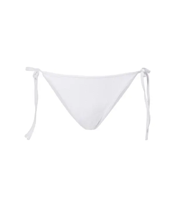 TOTEME Monogram Jersey Bikini Bottoms - White