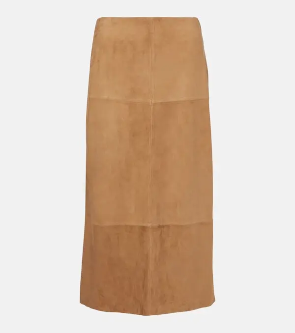 Proenza Schouler Leather Midi Skirt - Brown