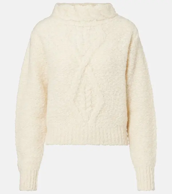 Isabel Marant Étoile Romane Cable-knit Turtleneck Sweater - Beige