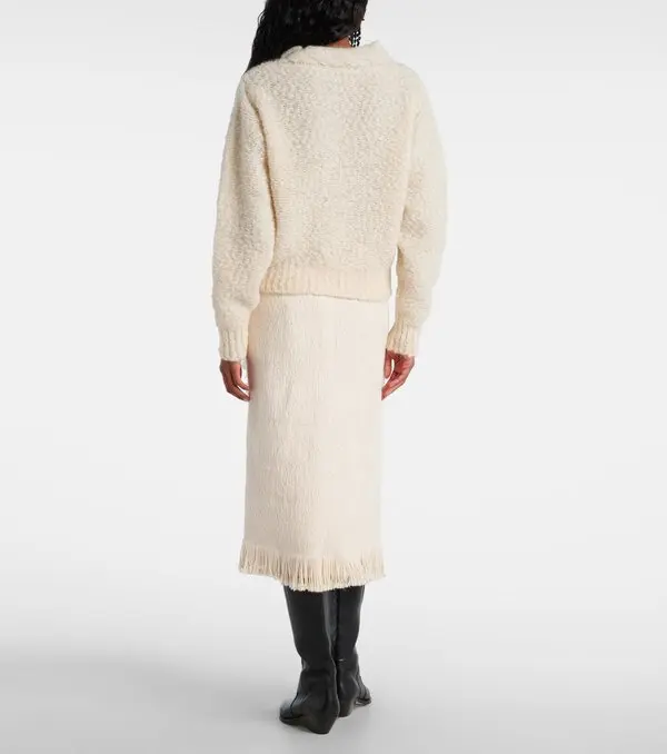 Isabel Marant Étoile Romane Cable-knit Turtleneck Sweater - Beige