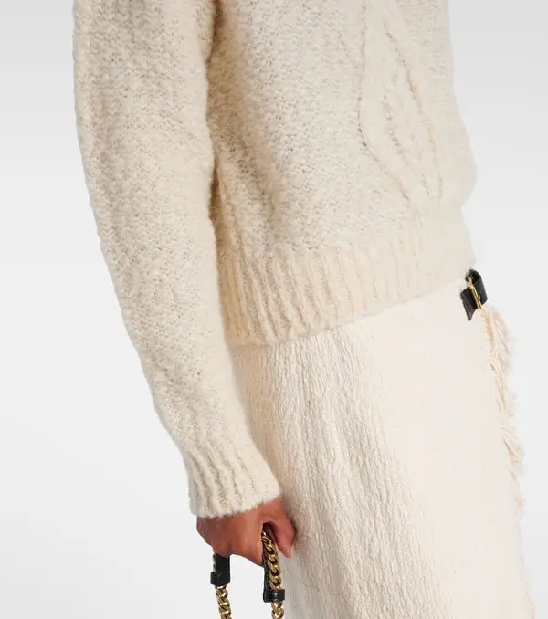 Isabel Marant Étoile Romane Cable-knit Turtleneck Sweater - Beige