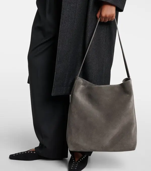 AESTHER EKME Sac Supple Large Suede Tote Bag - Grey