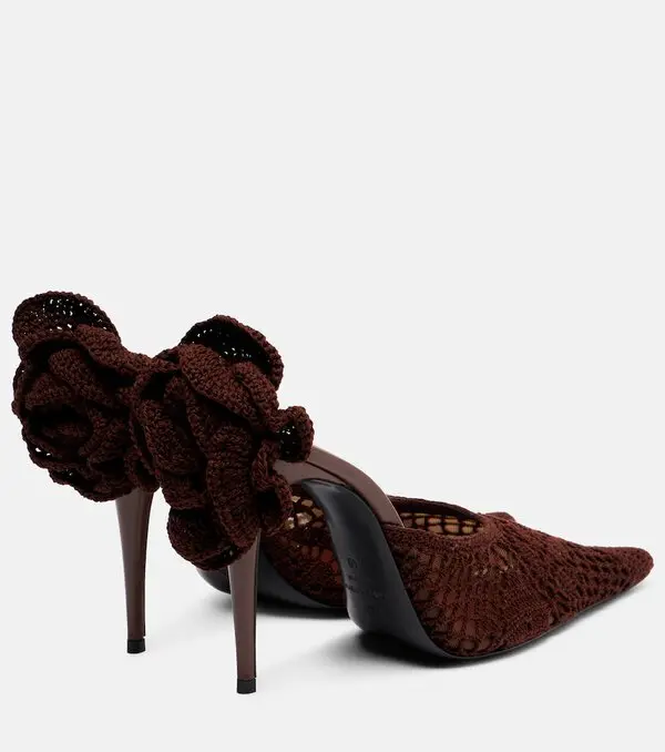 Magda Butrym Floral Crochet Mules