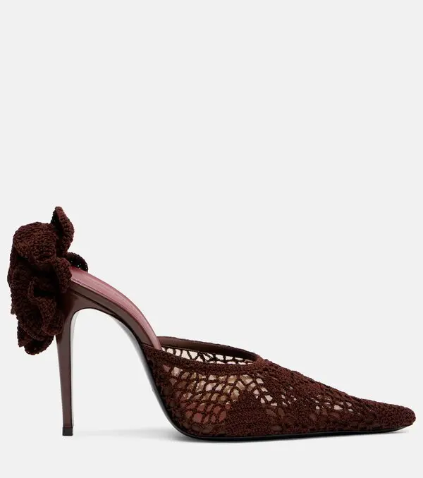 Magda Butrym Floral Crochet Mules
