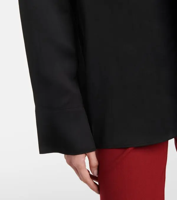 JOSEPH Scarf-detail Silk Blouse
